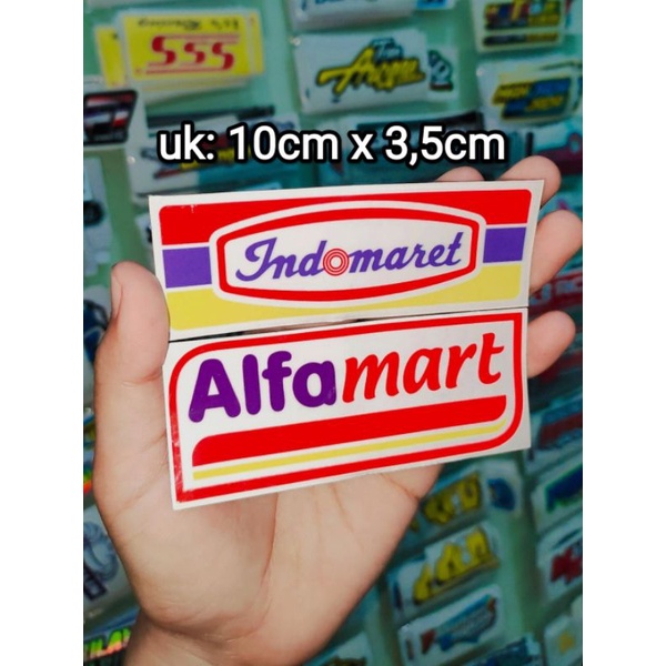 Jual sticker printing IINDOMARET DAN ALFAMART | Shopee Indonesia