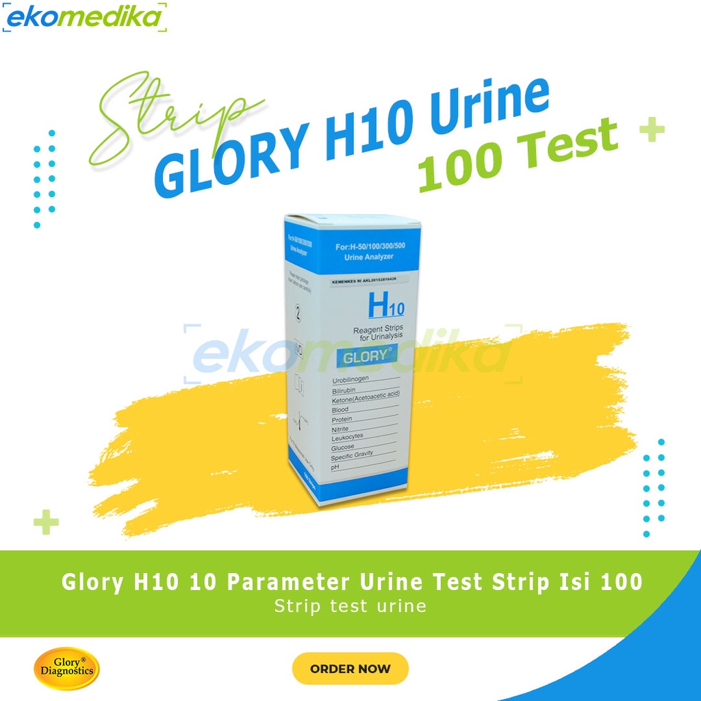 Jual Reagen Urine Strip Glory H10 / Compatible with Dirui H10 ...