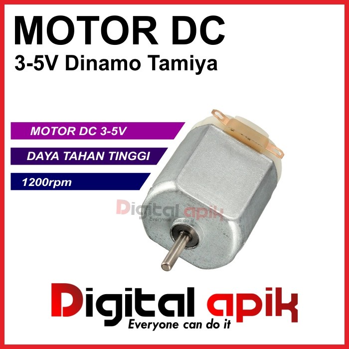 Jual Motor DC 3-5V 5V Dinamo Tamiya Robot Smart Car Arduino 0.2A ...