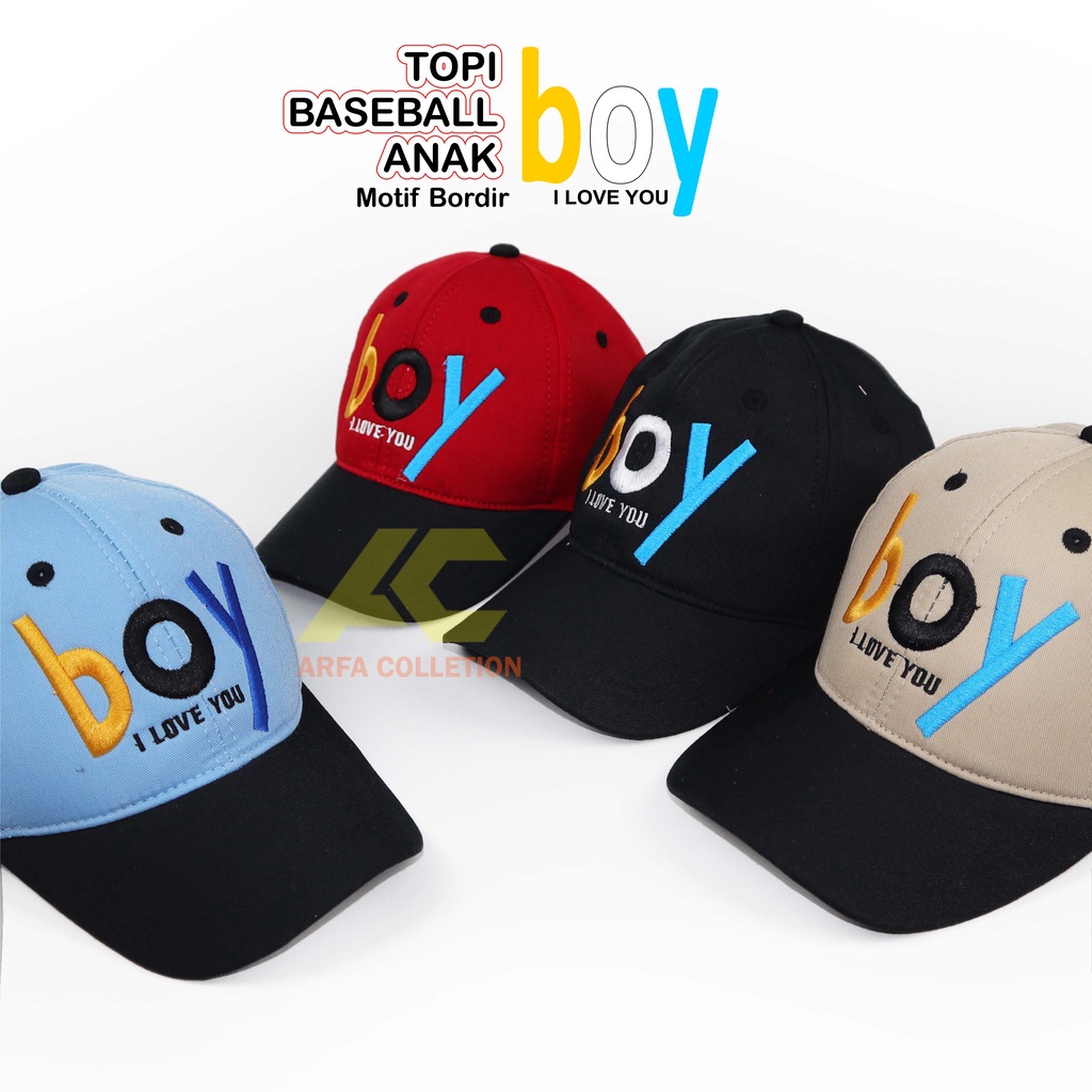 Jual TOPI ANAK Bordir BOY / TOPI ANAK BORDIR BOY/TOPI ANAK 2-10 TAHUN ...