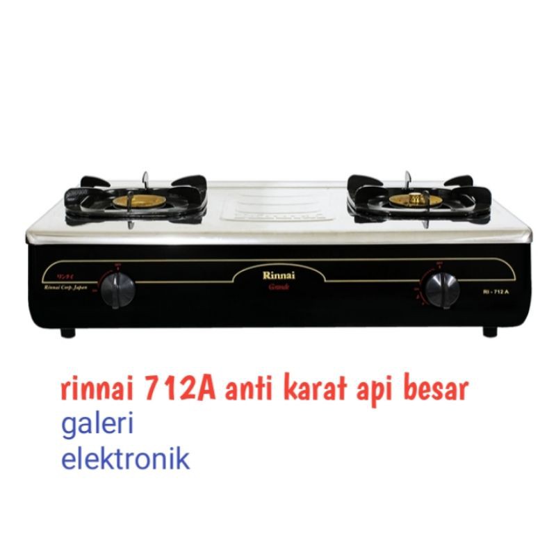 Jual Kompor gas Rinnai 712A ,api besar,api lilin,api biru ,anti karat ...