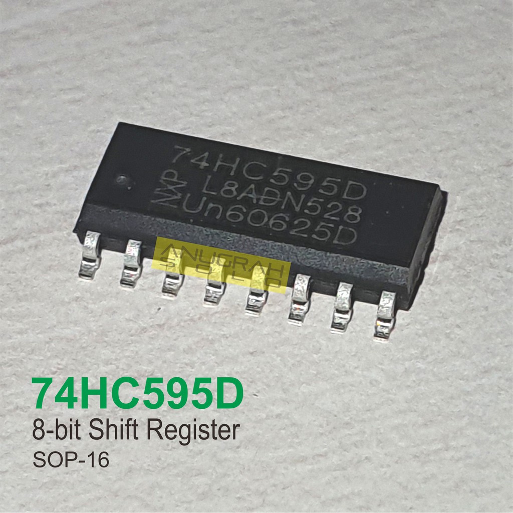 Jual IC 74HC595 74HC595D SOP-16 SMD 8-bit Shift Register Chip | Shopee Indonesia