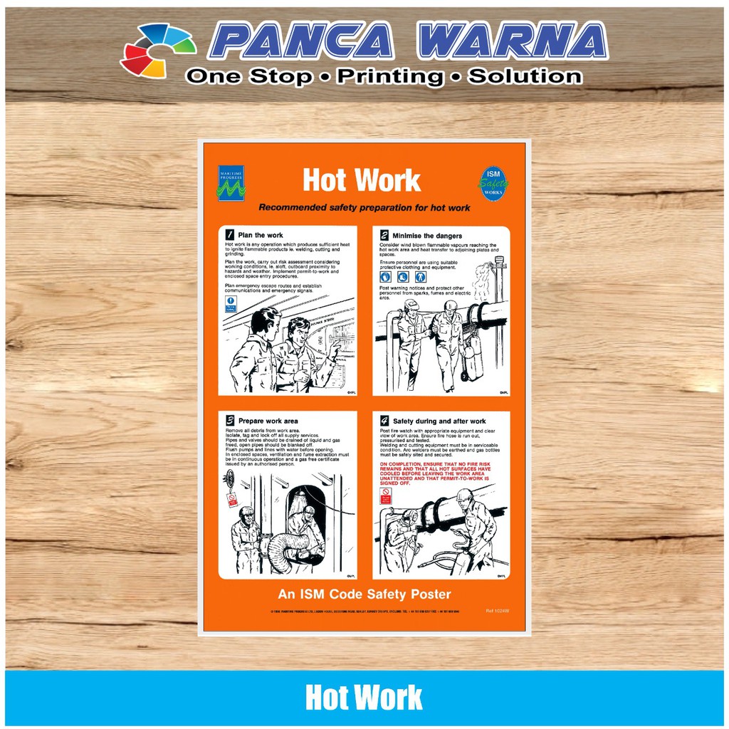 Jual Stiker Kapal Safety Sign Hot Work ISM Code Perkapalan | Shopee ...