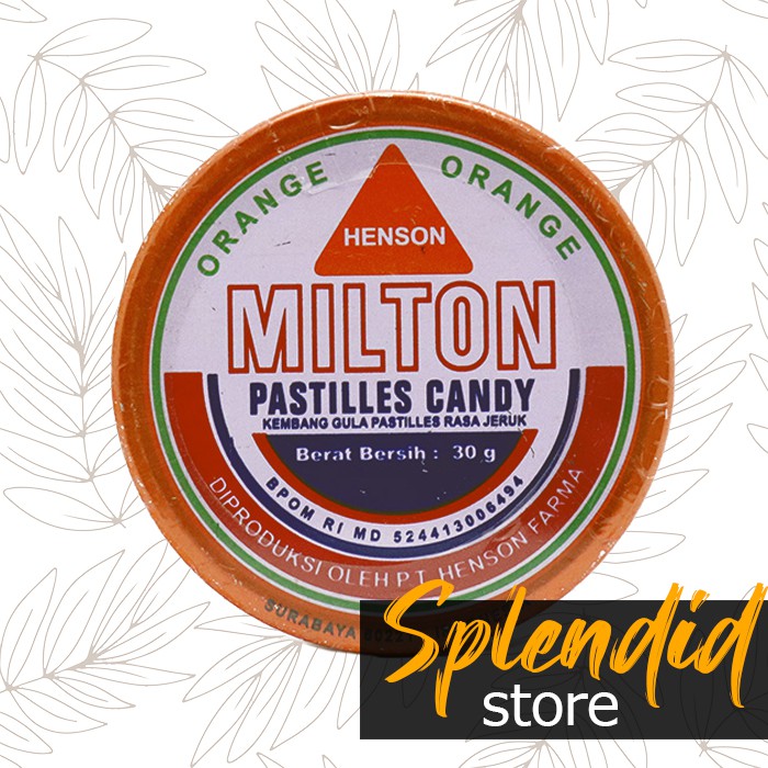 Jual Permen Milton Pastilles Candy Besar - 30 gr | Rasa Jeruk | Orange ...