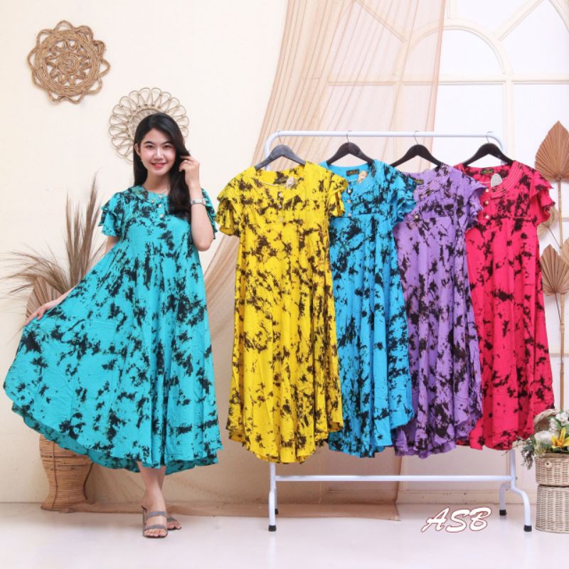 Jual DASTER PAYUNG JUMBO BATIK MOTIF TIE DYE DASTER BIGSIZE HOMEDRESS ...