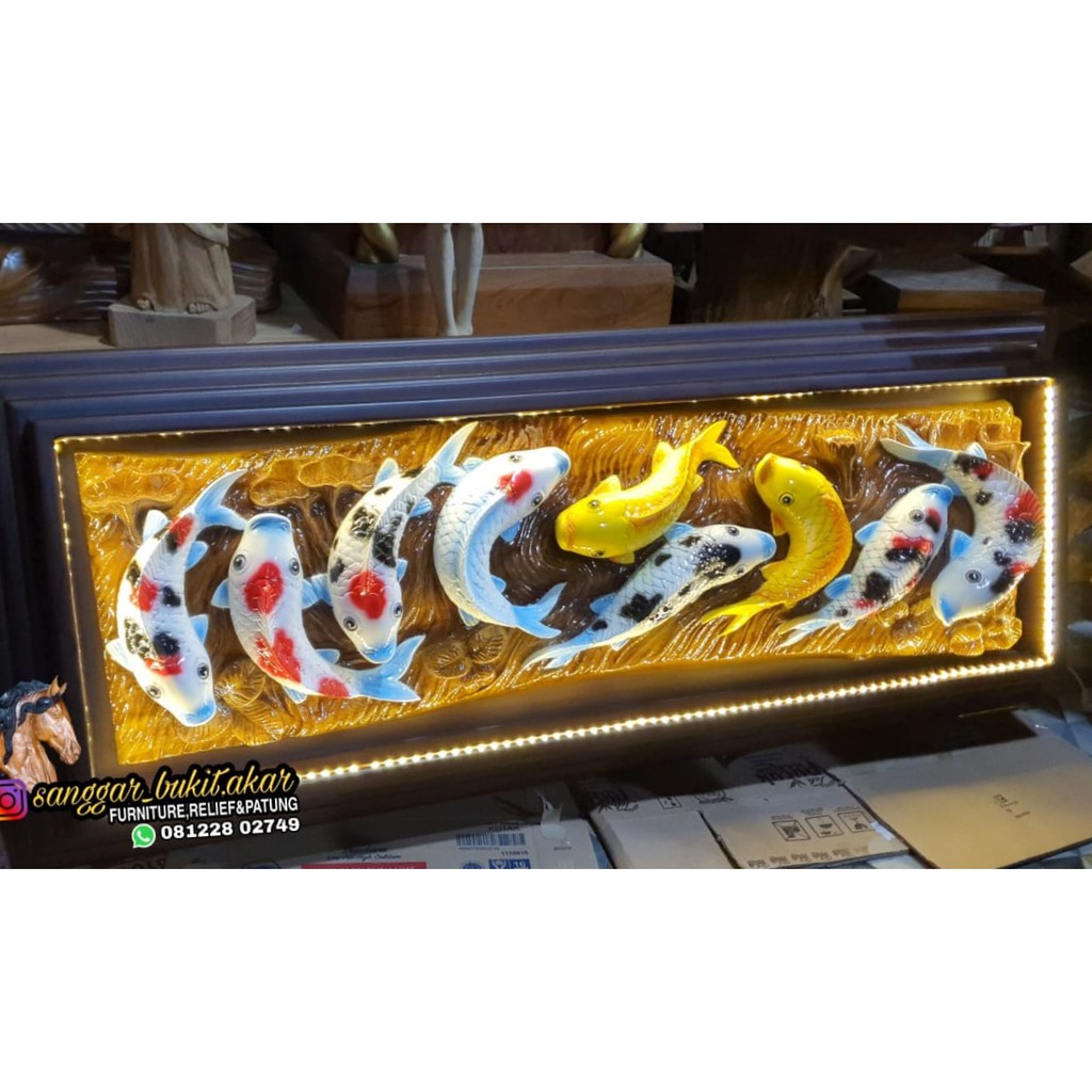 Jual UKIRAN RELIEF IKAN KOI | Shopee Indonesia