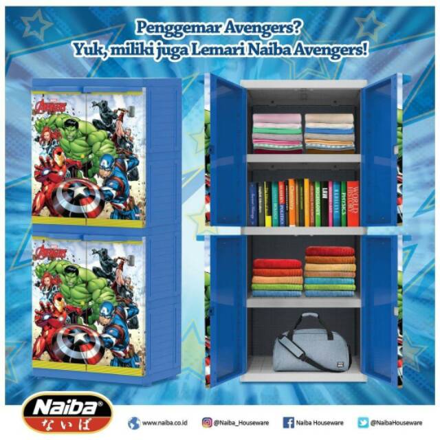 Jual lemari pakaian/lemari plastik/lemari baju ukuran standar model ...