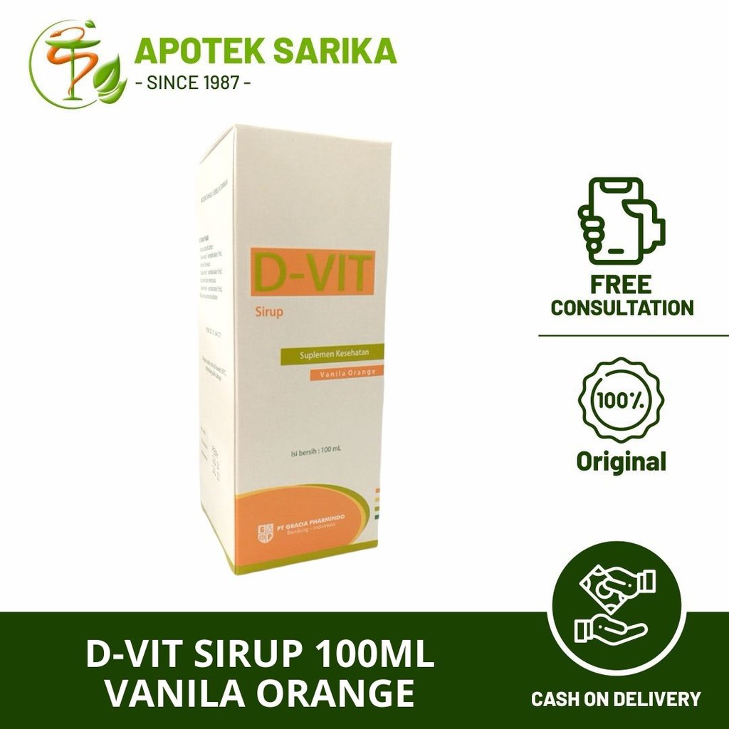 Jual D-Vit Sirup 100 ML Rasa Vanilla Orange ( Suplemen Memenuhi ...