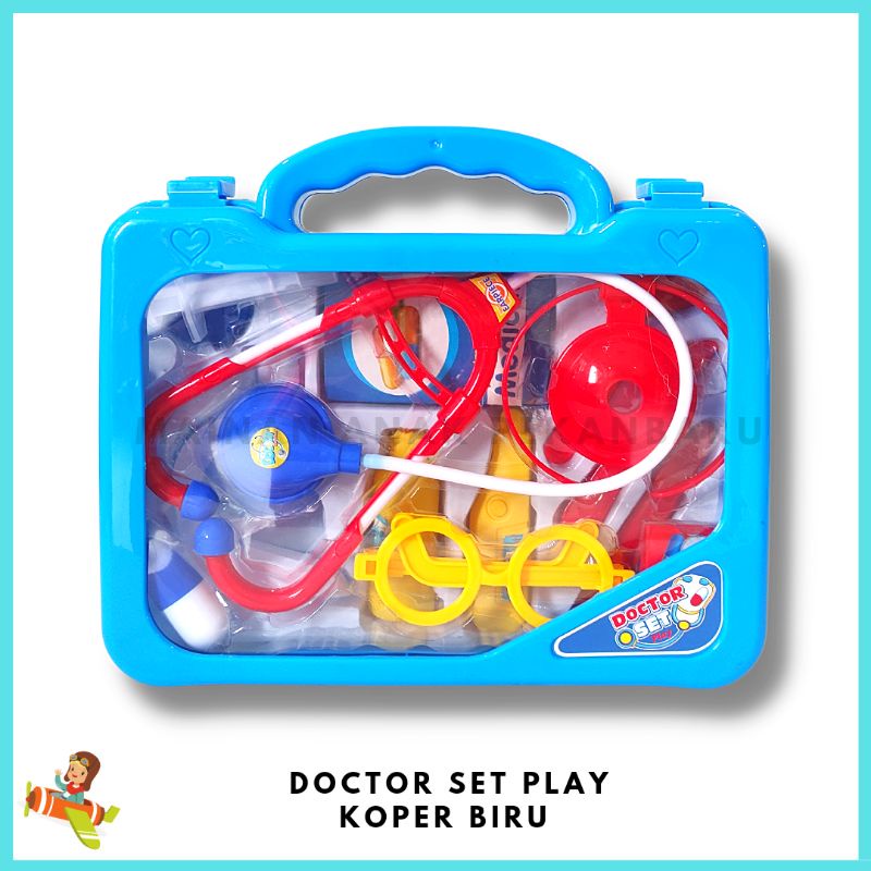 Jual Mainan Anak Doctor Doctoran Koper Set Biru Murah Bisa Dibawa ...
