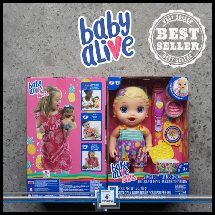 Jual Baby Alive - Snackin Lily Bisa Makan, Poop / Boneka Bayi / Mainan Bayi | Shopee Indonesia