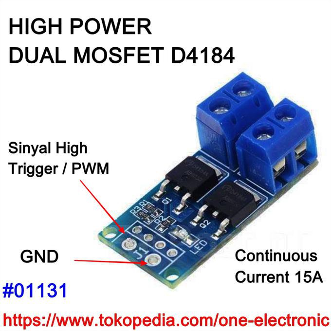 Jual Ini D4184 Dual Mosfet High Power Driver Motor Pwm Switch Trigger Arduino Berkualitas ...
