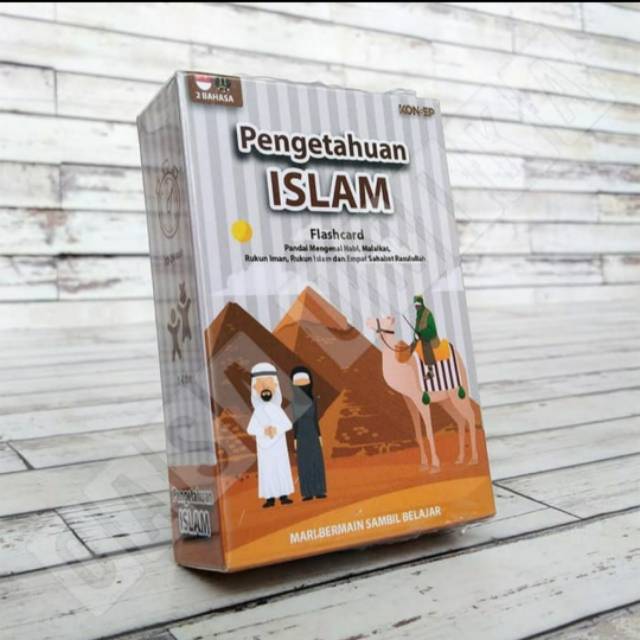 Jual FLASHCARD pengetahuan islam (konsep kartu pintar mainan edukasi ...
