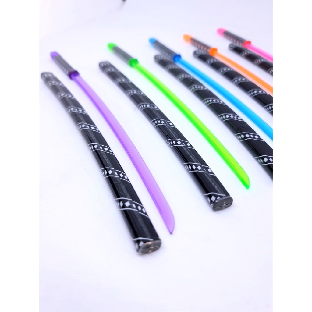 Jual Pedang Mini Pisau Plastik Mainan Demon Slayer ( panjang 24 dan 34 ...