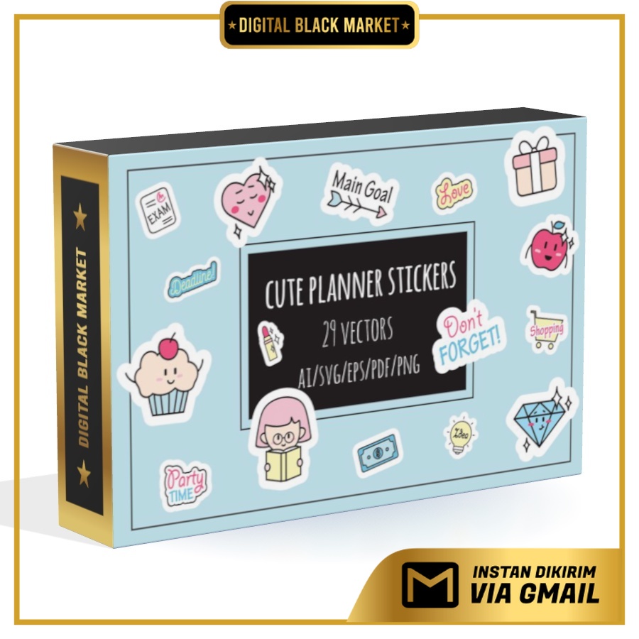 Jual Cute Planner Stickers Collection - Vector Designs | Shopee Indonesia