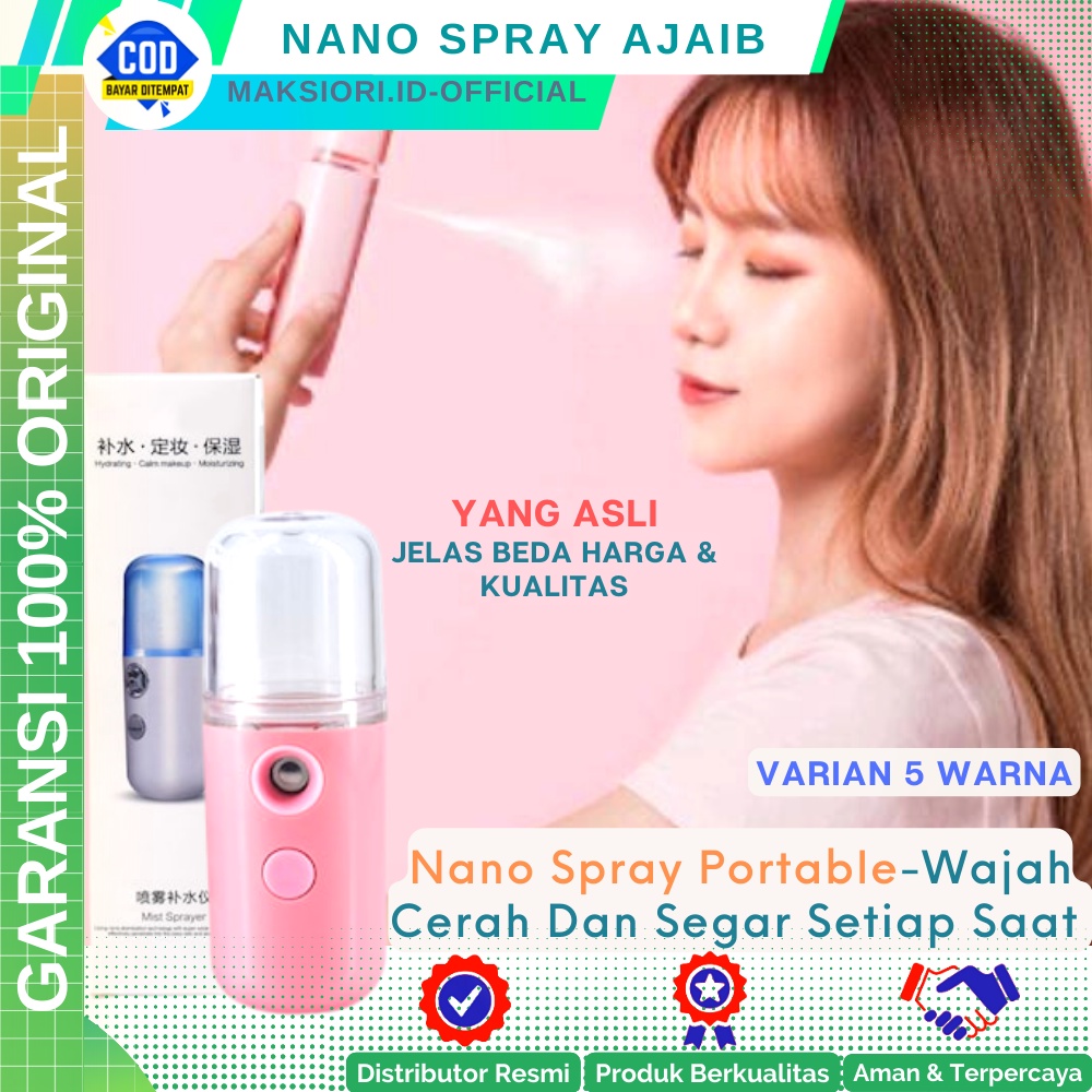 Jual Nano Spray Mini Wajah Original Nano Nanno Sprai Spary Sprey Asli Berkualitas | Shopee Indonesia