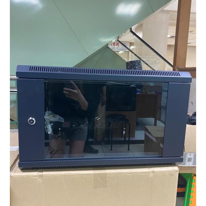 Jual Rack Server 6U / Wallmounte Rack 6U Depth 450Mm Single Door 19 ...