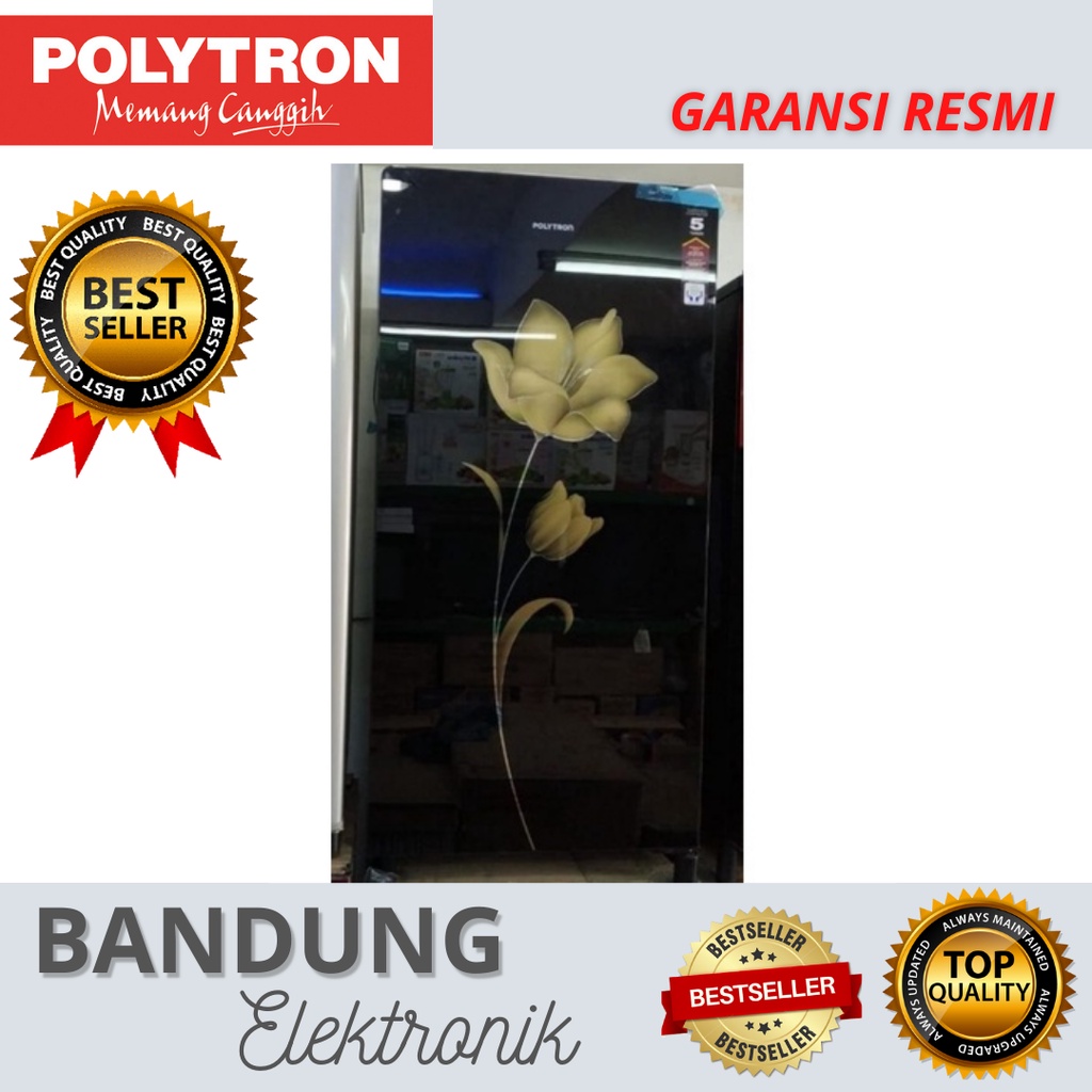 Jual kulkas 1 pintu polytron PRA 17 MNX / PRA-17 MNX black gold ...