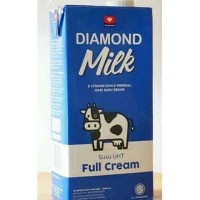 Jual SUSU DIAMOND UHT FULL CREAM 1 LITER | Shopee Indonesia