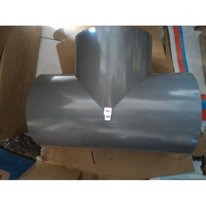 Jual Tee 8" Rucika AW / Tee PVC 8" AW / Vlok Tee 8" / Flok Tee 8" / PVC ...