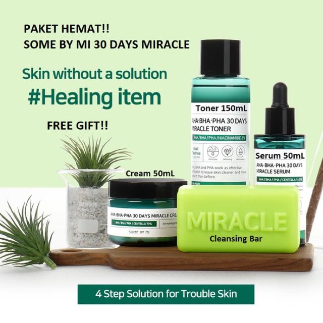 Jual SOMEBYMI - AHA-BHA-PHA 30 Days Miracle SET (TONER + BAR + SERUM ...