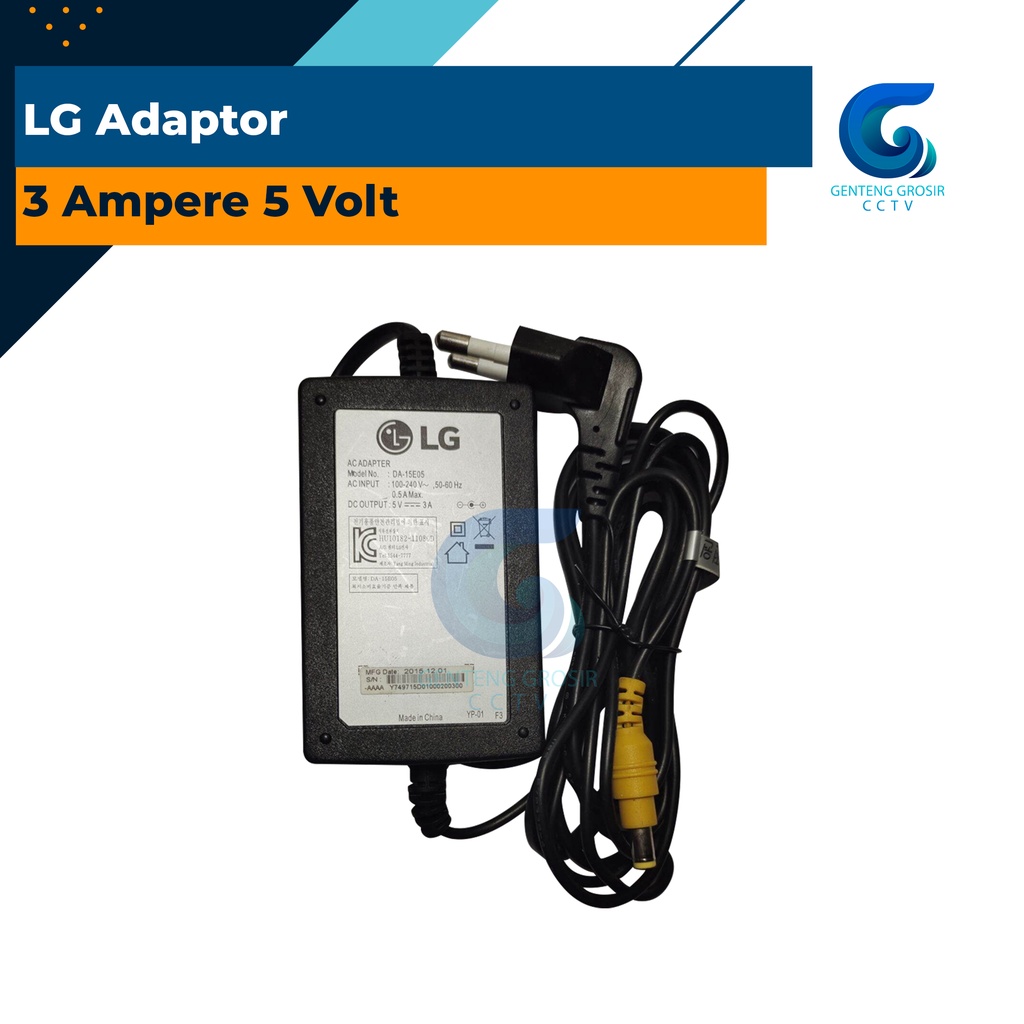 Jual LG Adaptor 5V 3A Power Supply 3 Ampere 5 Volt dc | Shopee Indonesia
