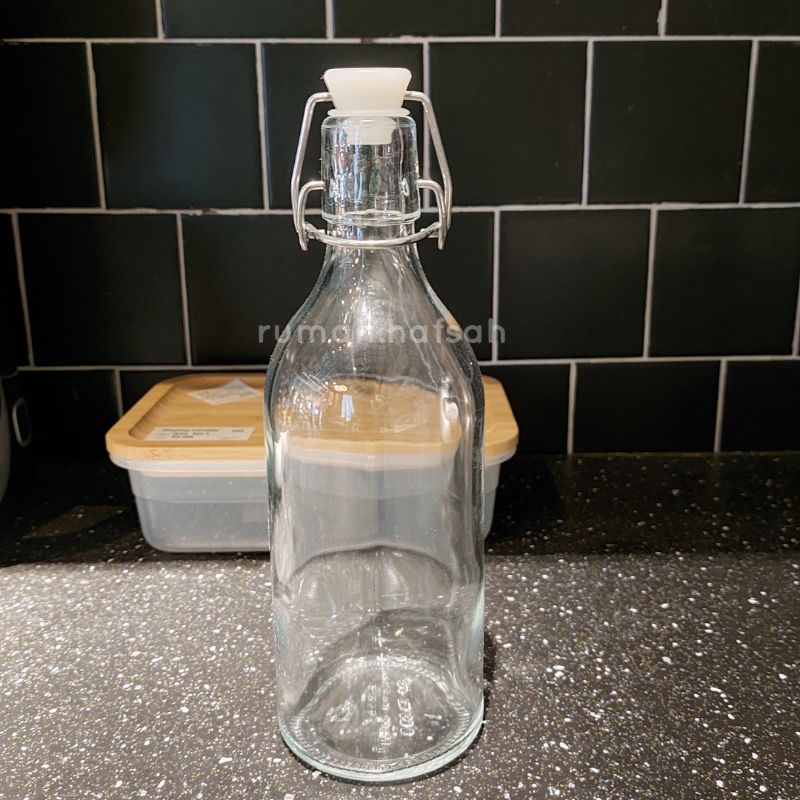Jual Botol Kaca Bening 0,5 L / Botol Minum / Botol Minyak / Pitcher ...