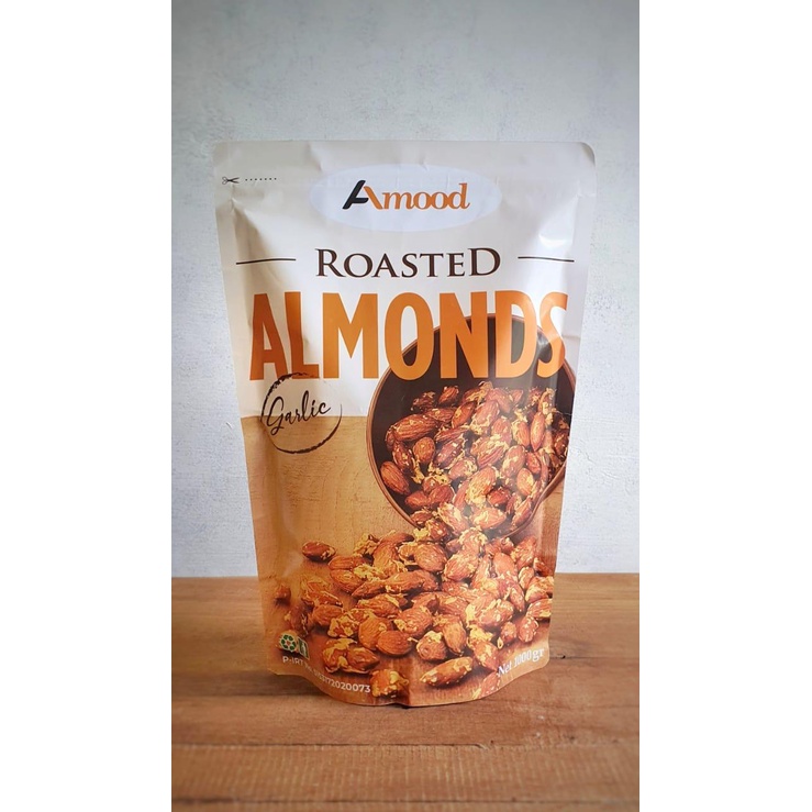 Jual Almond Panggang Amood Rasa Garlic With Himalayan Salt 1000gr ...