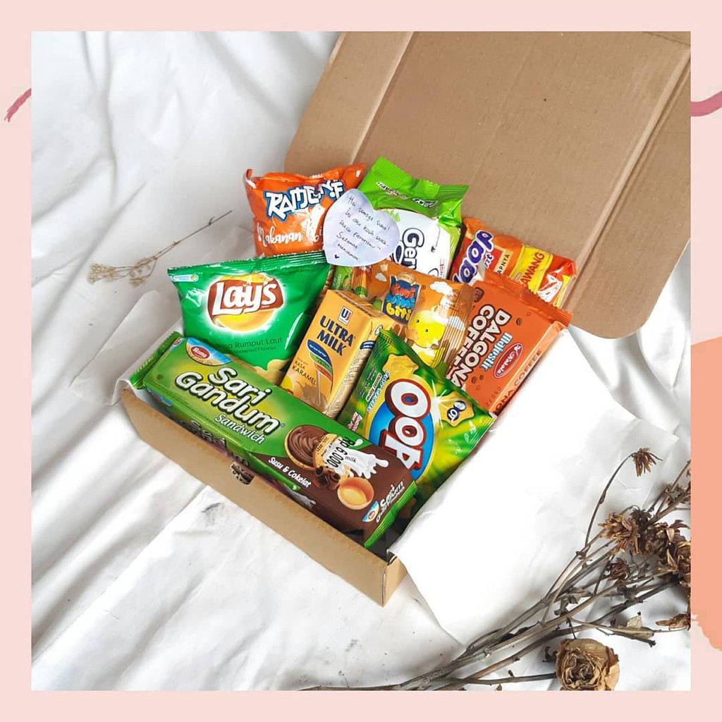 Jual MIX SNACK BOX (GREEN&ORANGE) | Shopee Indonesia