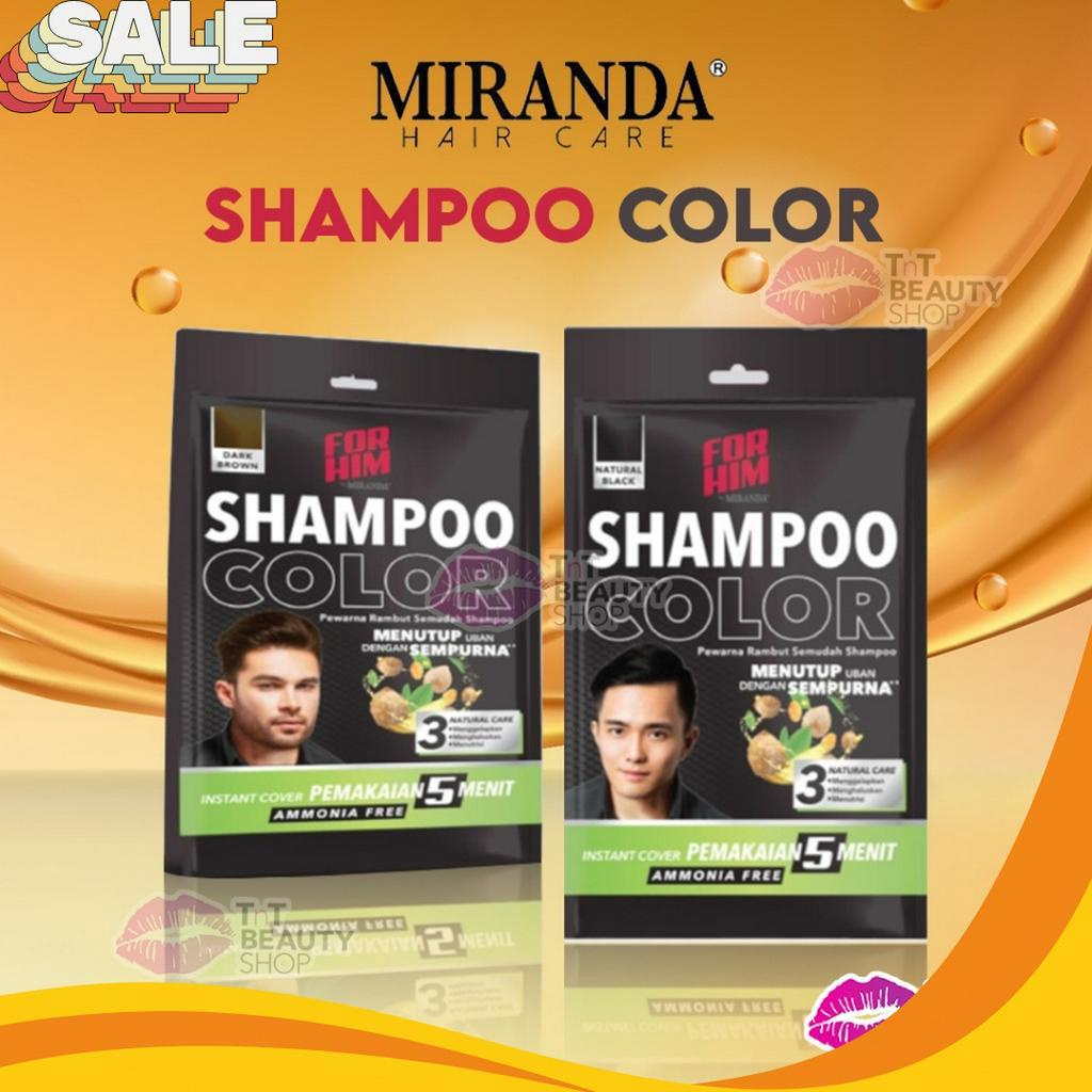 Jual DIJAMIN ORI MIRANDA FOR HIM COLOR SHAMPOO SACHET 2ML TnT Beauty ...