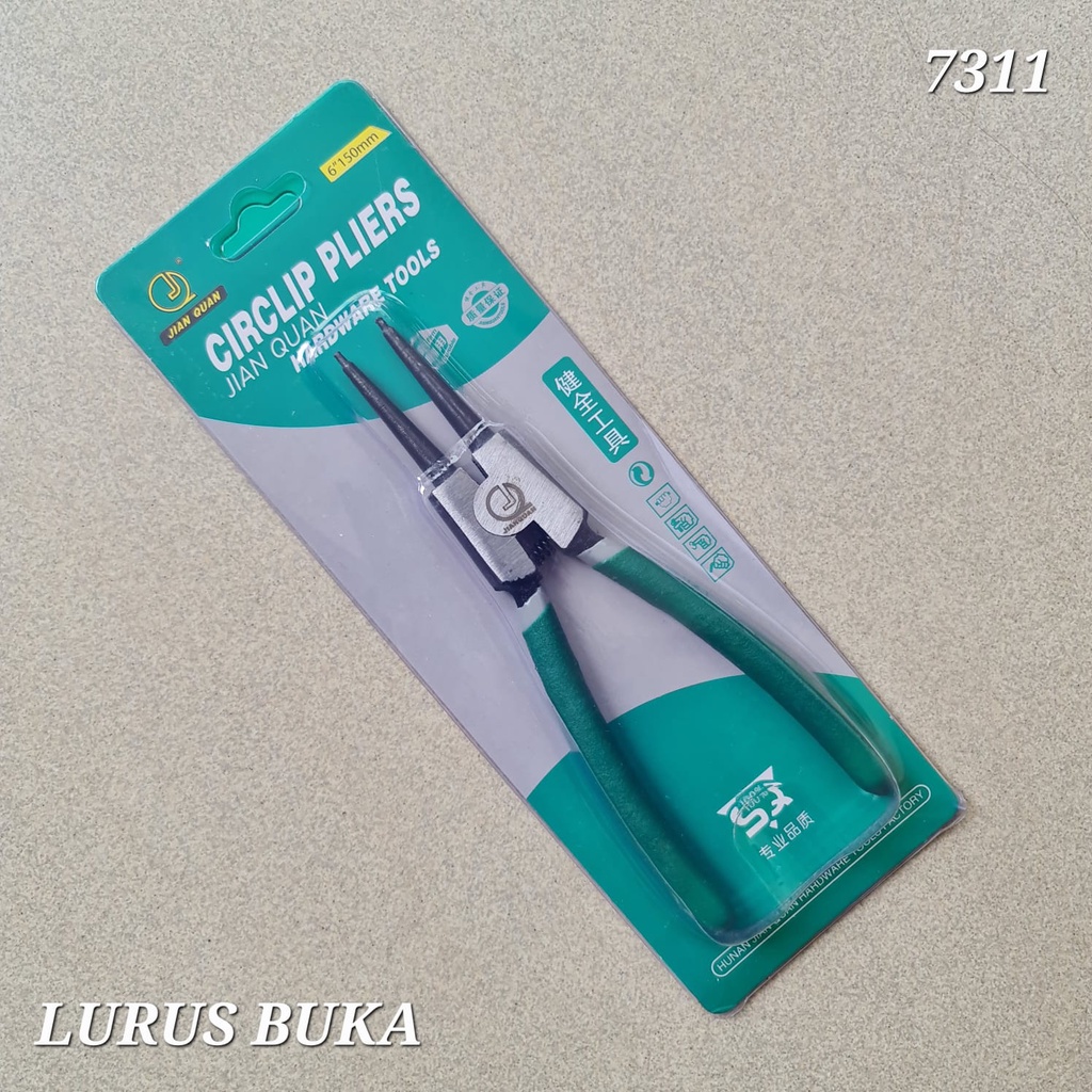 Jual Tang Spi / Snap Ring Pliers Lurus Buka 6 INC 7311 | Shopee Indonesia