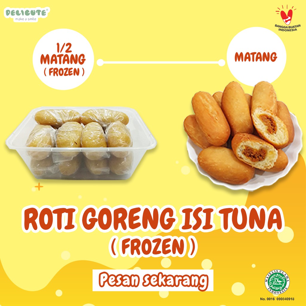 Jual Roti Goreng Delicute Frozen isi Tuna - Isi 12 pcs | Shopee Indonesia