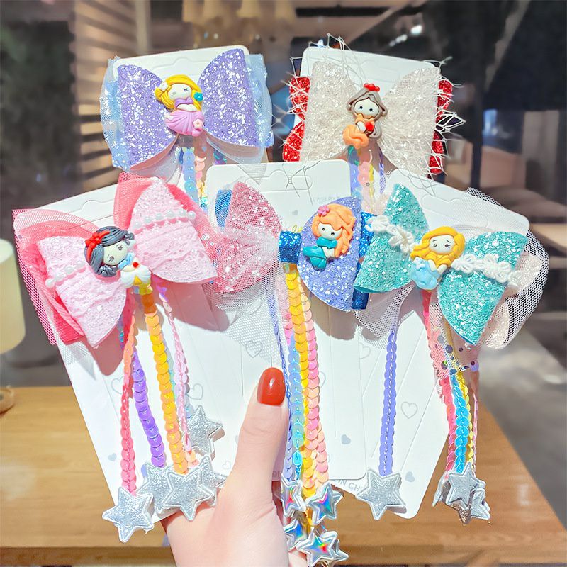 Jual Jepit Rambut Premium Anak Jepitan Princess Snow White Rapunzel ...