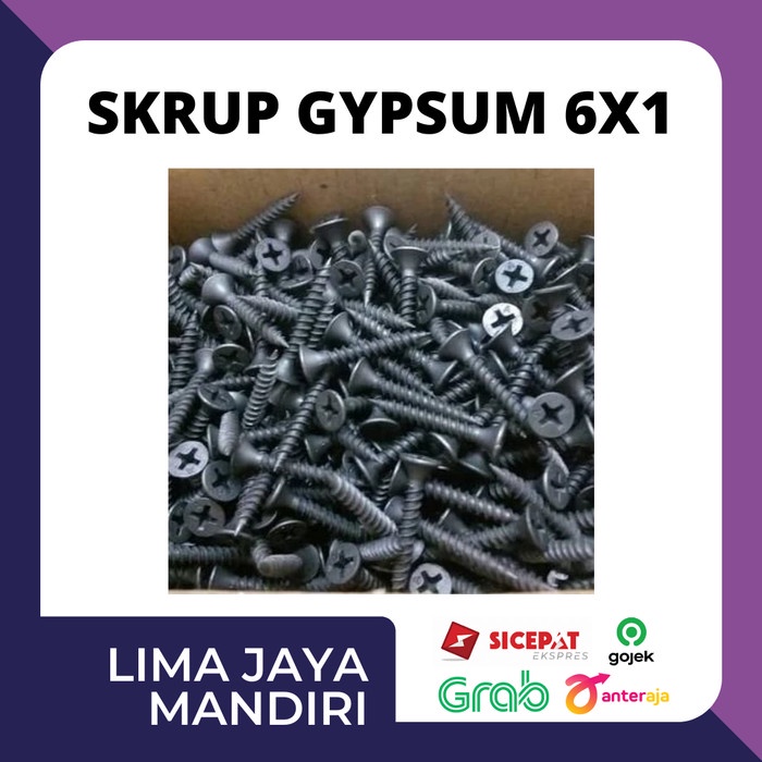 Jual Hemat Skrup Gypsum 6 X 1" In Inch Drywall Screw - Sekrup Gipsum Baut Gypsum Murah | Shopee ...