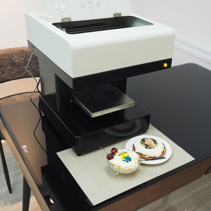 Jual Ori 4 Cups Coffee Printer Cake Printing Machine Edible Printer Diy ...