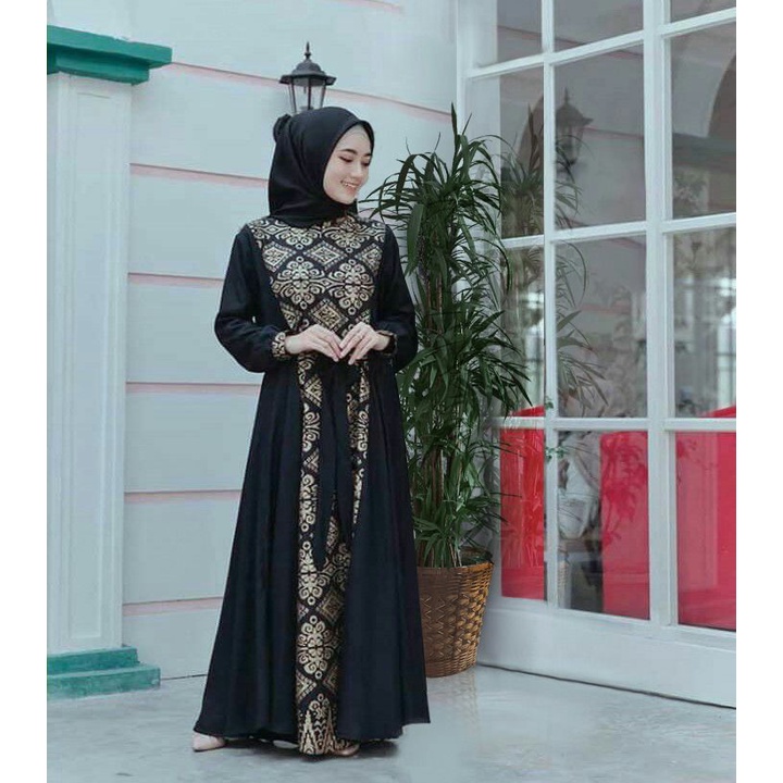Jual set dress gamis couple baju couple pasangan gaun pesta muslimah ...