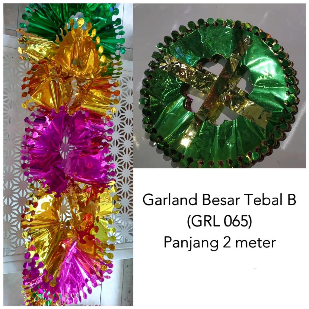 Jual Garland Tebal A / Garland Tebal C / Garland Besar / Garland Tebal ...