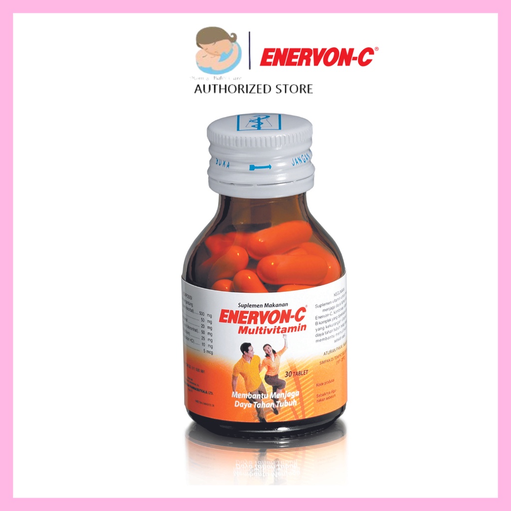 Jual Enervon C Caplet 30's / Multivitamin / Tablet / Vitamin C ...