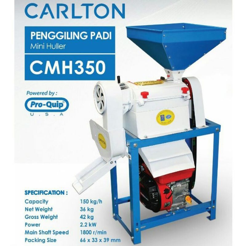 Jual Mesin Giling Padi Selep Padi Jadi Beras Carlton CMH350 Rice ...