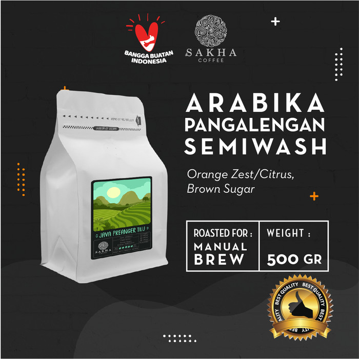 Jual Biji Kopi Arabika Java Preanger For Manual Brew 500 Gram SAKHA ...