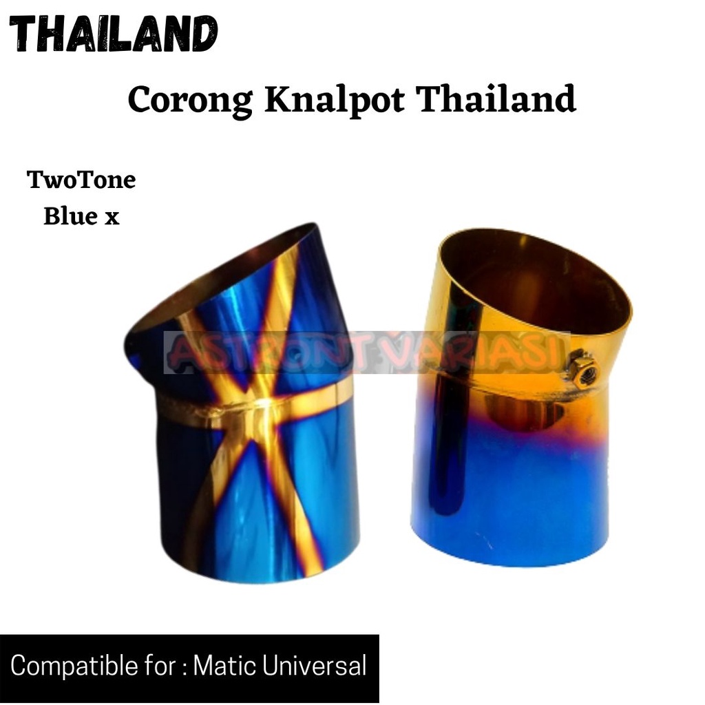 Jual Corong knalpot thailand twotone sambungan kenalpot 2tone variasi ...