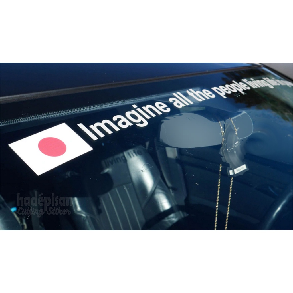 Jual Stiker Mobil Cutting Sticker Body & Kaca Imagine all the people ...