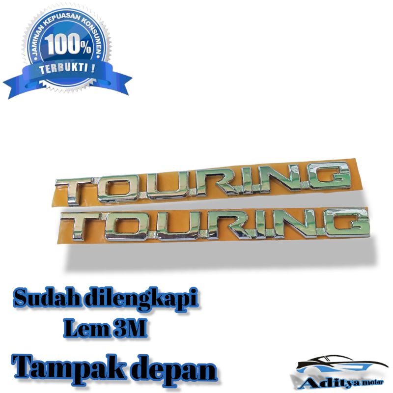 Jual Emblem touring tulisan touring lambang touring logo touring ...