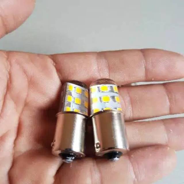 Jual Lampu Led Sein Mundur Mobil 12 Volt 1156 Jelly 18 titik nyala ...