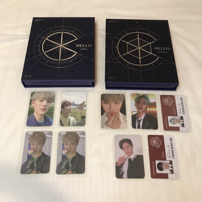 Jual CIX - Hello Chapter 1 & 2 - Photocard & ID card bae jinyoung, BX ...