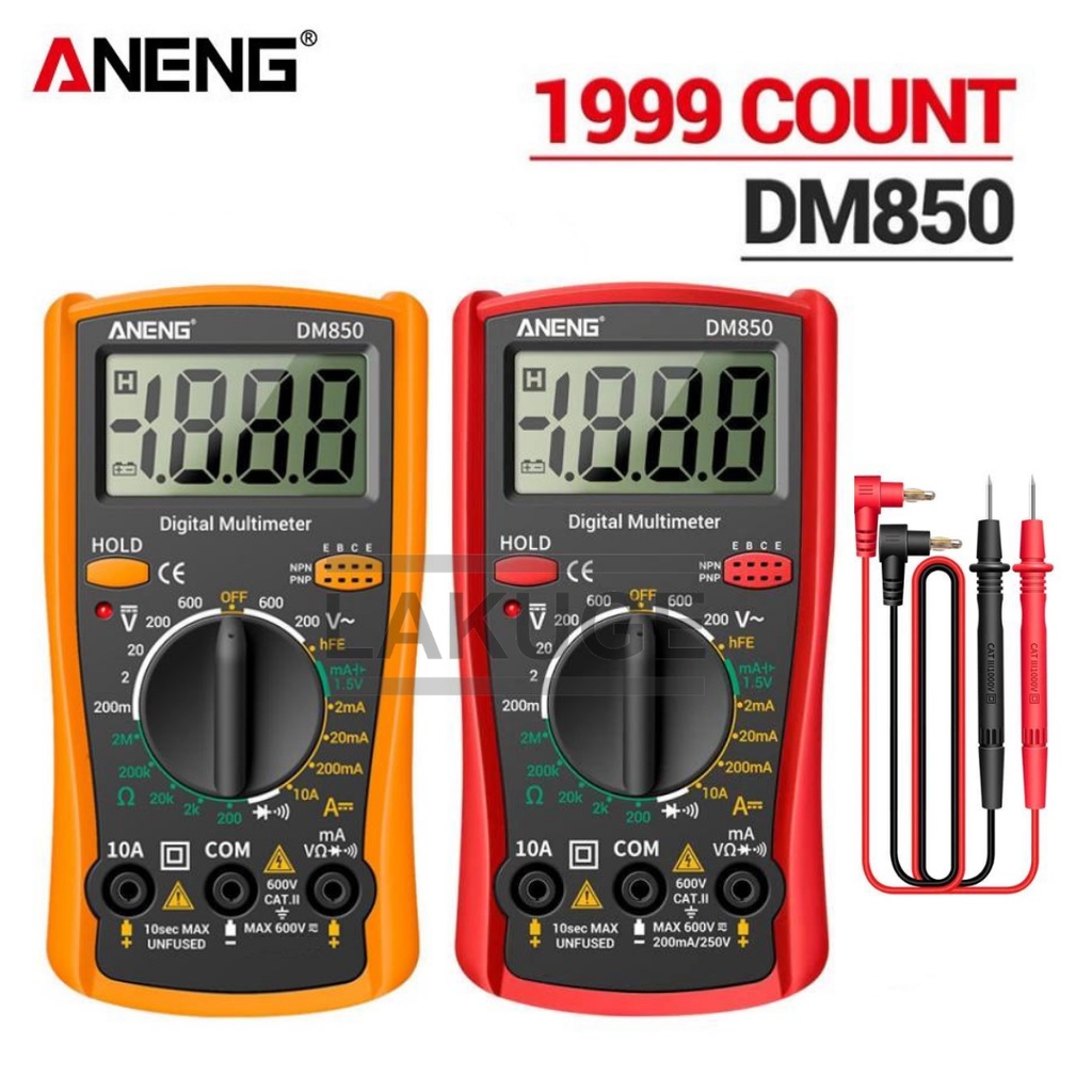 Jual ANENG DM850 Digital Multimeter Avometer Multitester 1999 Counts ...