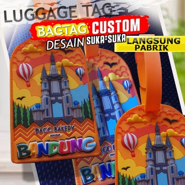 Jual BIKIN LUGGAGE TAG KARET CUSTOM BAGTAG KARET FREE DESIGN UNTUK ...