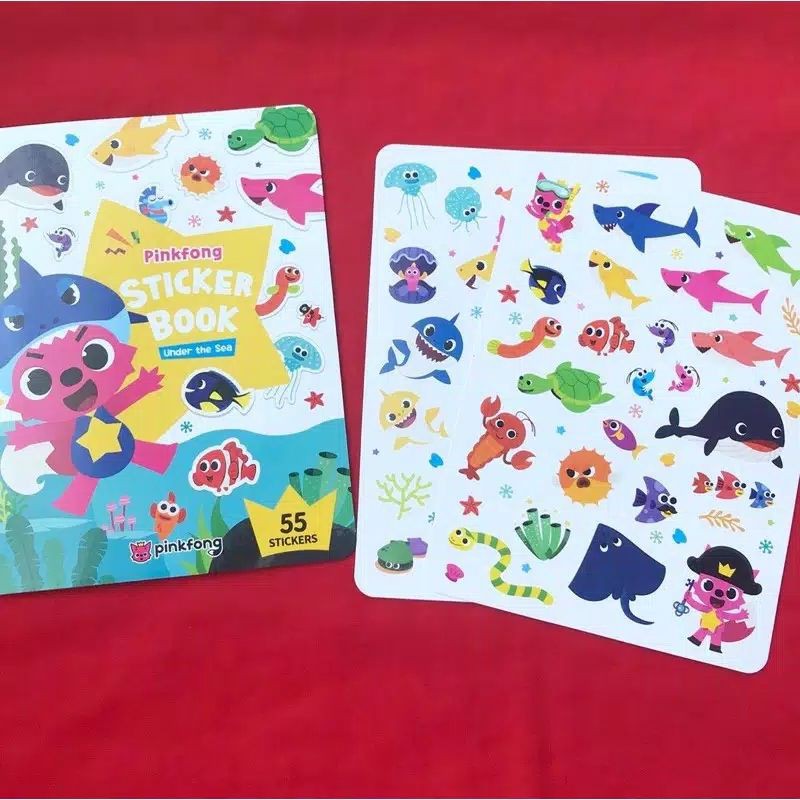 Jual Buku Stiker Pinkfong , Sticker Book PINKFONG | Shopee Indonesia