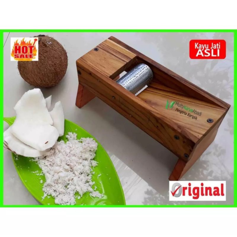 Jual PARUTAN KELAPA PARUT KELAPA MANUAL KAYU JATI ASLI | Shopee Indonesia