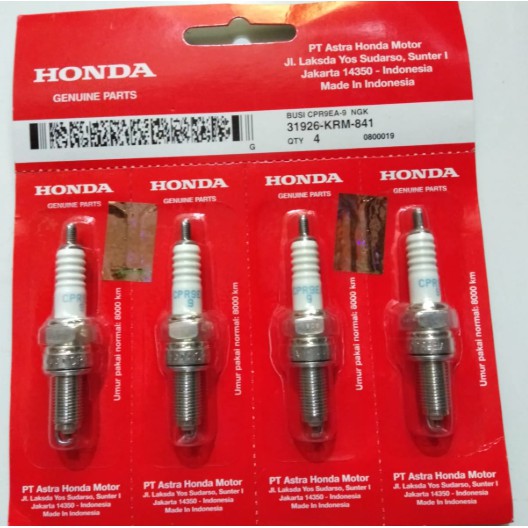 Jual Busi CPR9EA9 HONDA NGK Vario 125 FI Original Honda 31926 KRM 841 ...