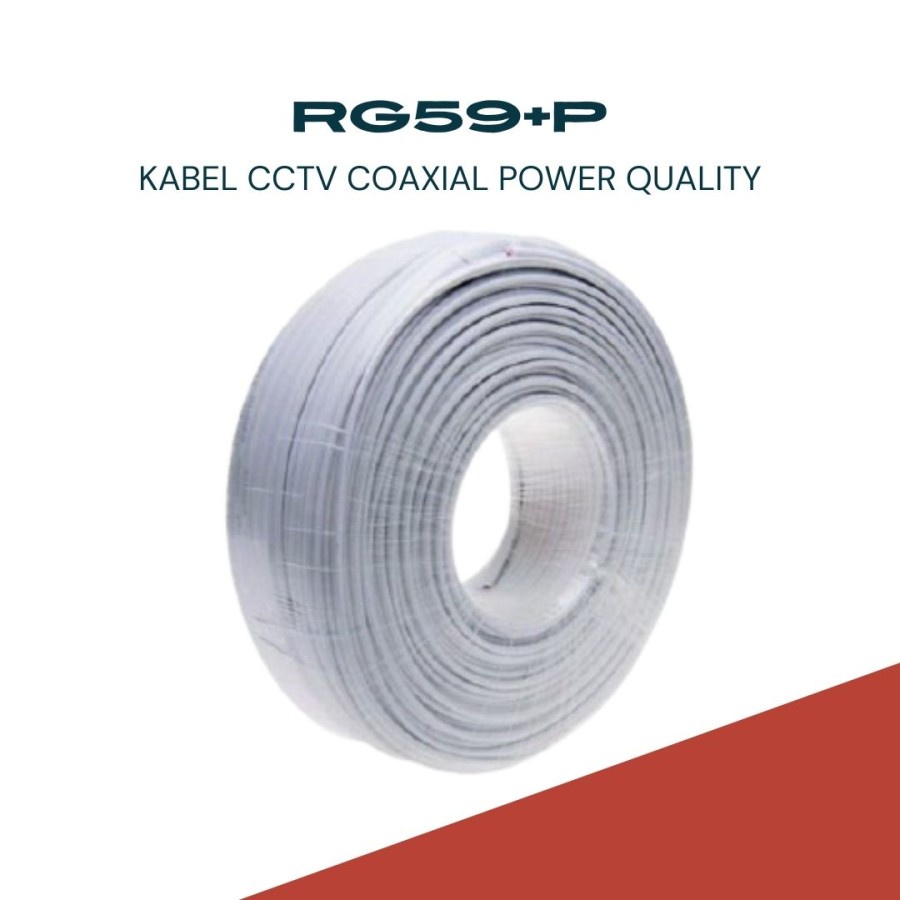 Jual Kabel CCTV RG59+POWER Coaxial 50 Meter Murah | Shopee Indonesia
